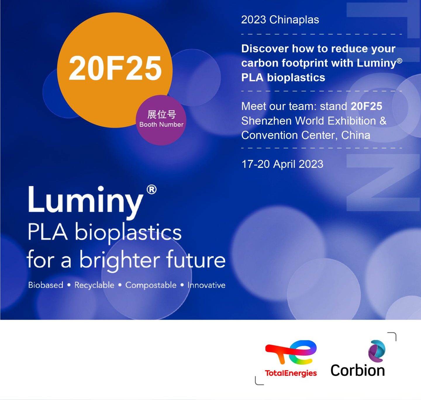 Luminy® PLA innovation at Chinaplas - TotalEnergies Corbion